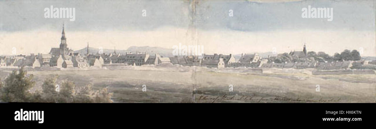 This image from around 1793 depicts Montreal during the late 18th ...