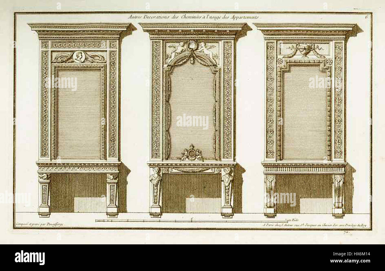 Fireplace in an 18th century home hi-res stock photography and images ...