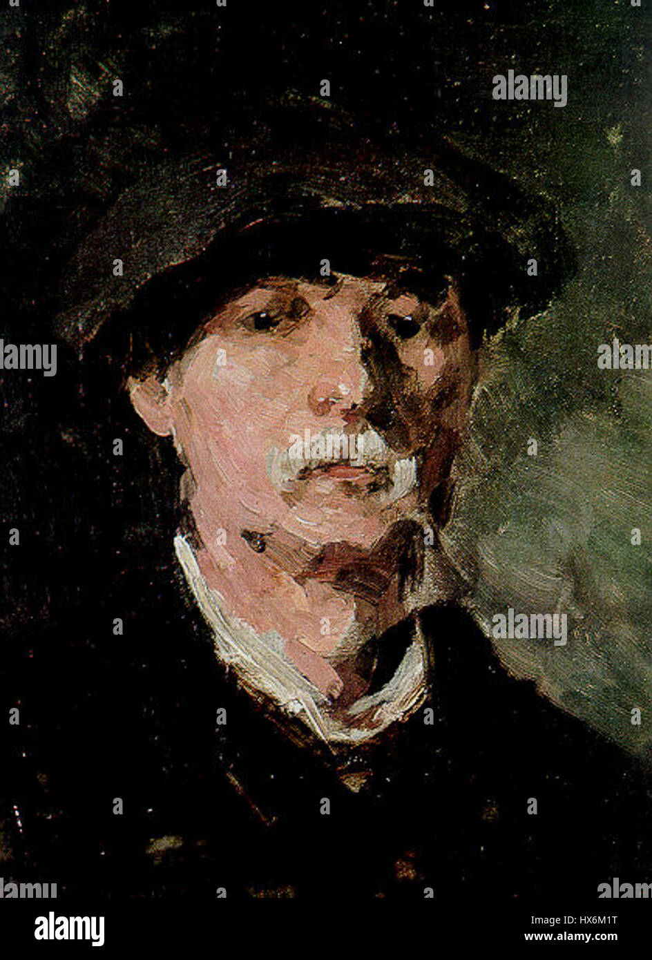 *Autoportret* (Self-portrait) by Nicolae Grigorescu shows the Romanian ...