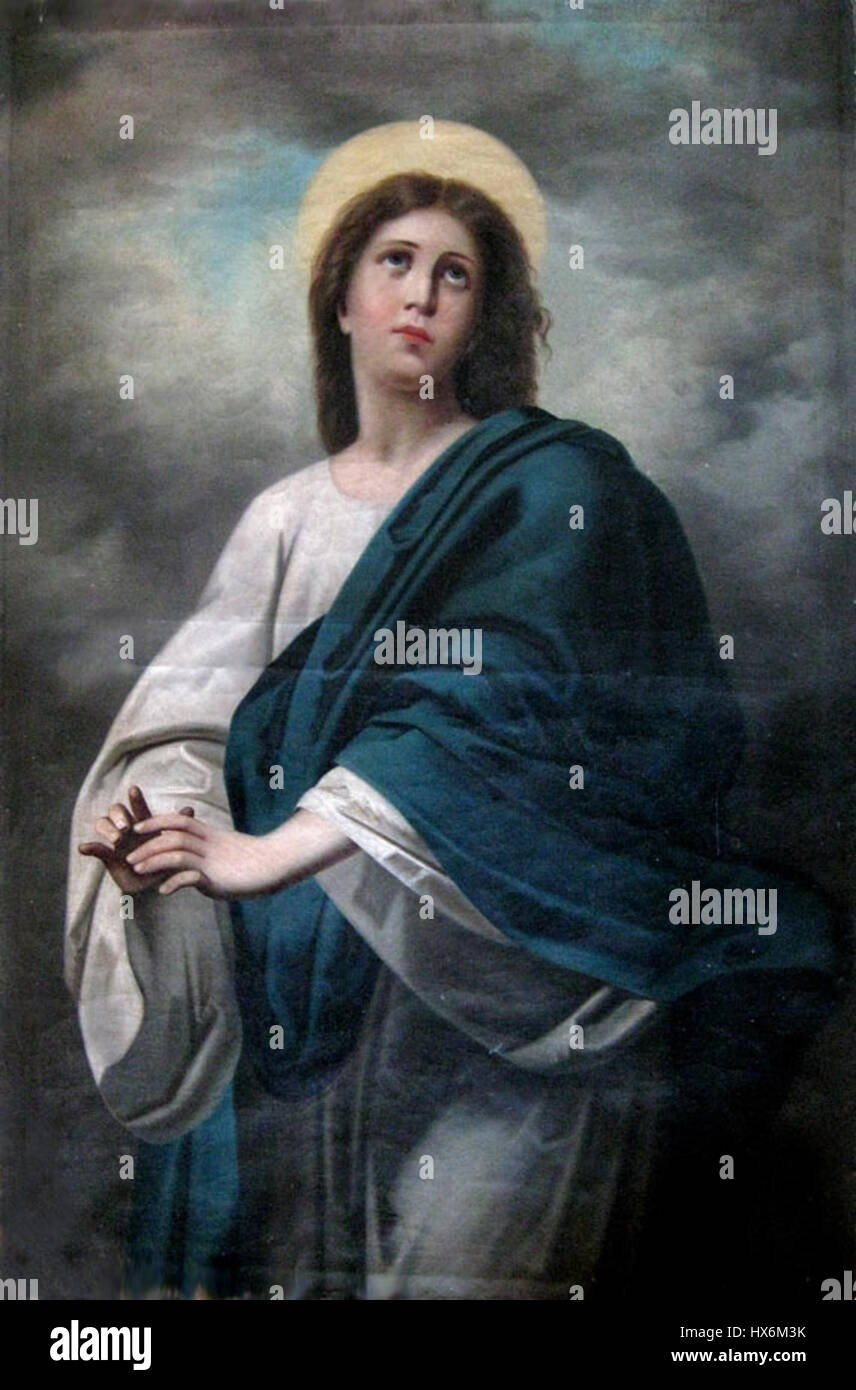 A painting by German artist Eduard von Gebhardt depicting Maria ...