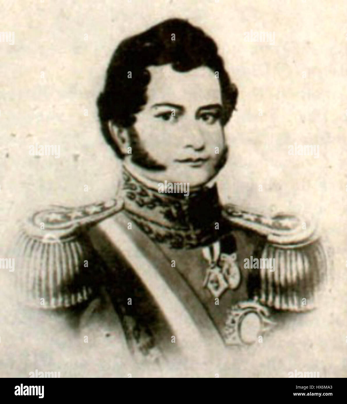 The artwork 'OC2B4Higgins con la Orden del Sol' depicts Bernardo O ...