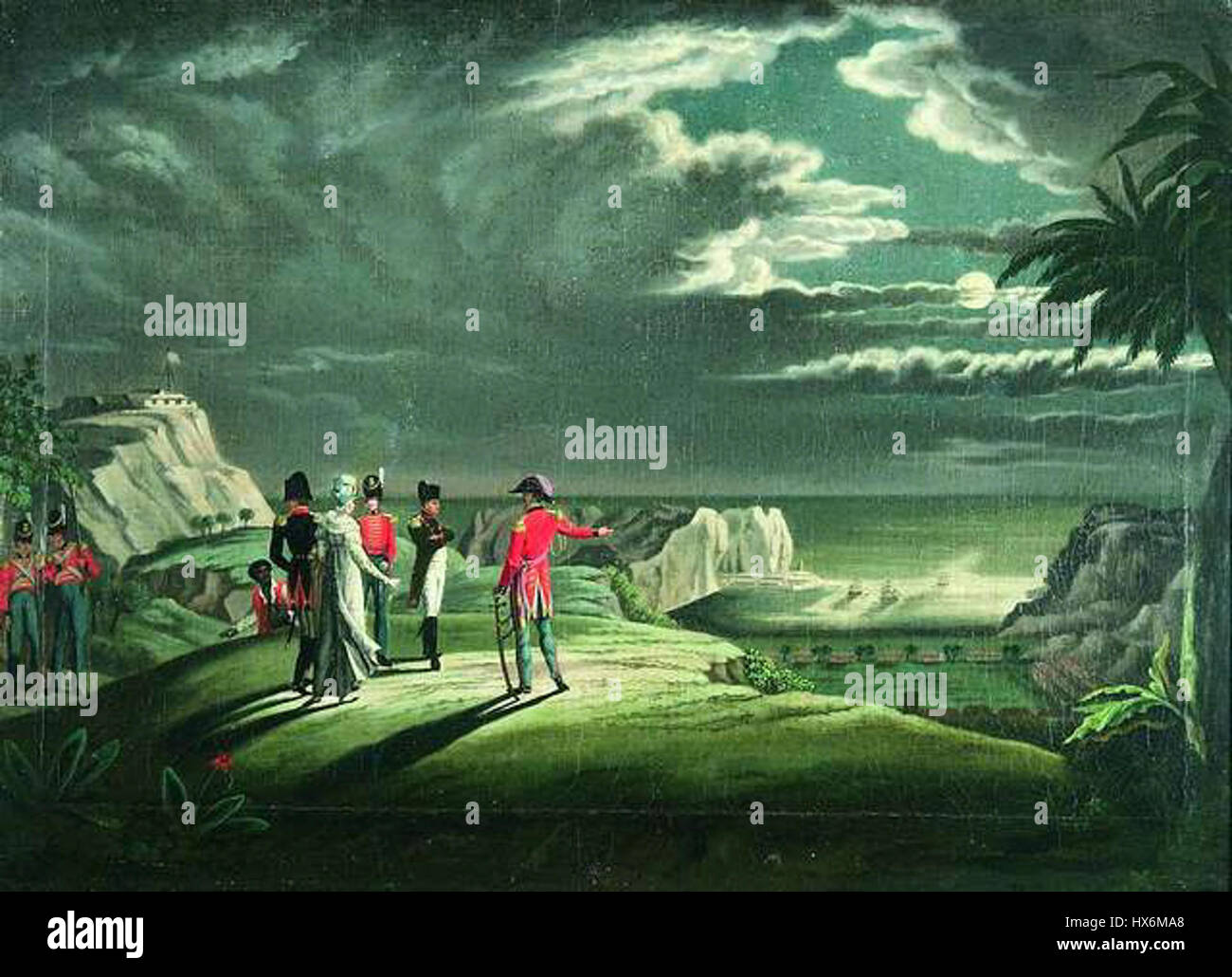 Napoleon Bonaparte on Saint Helena, his final exile, is a significant ...