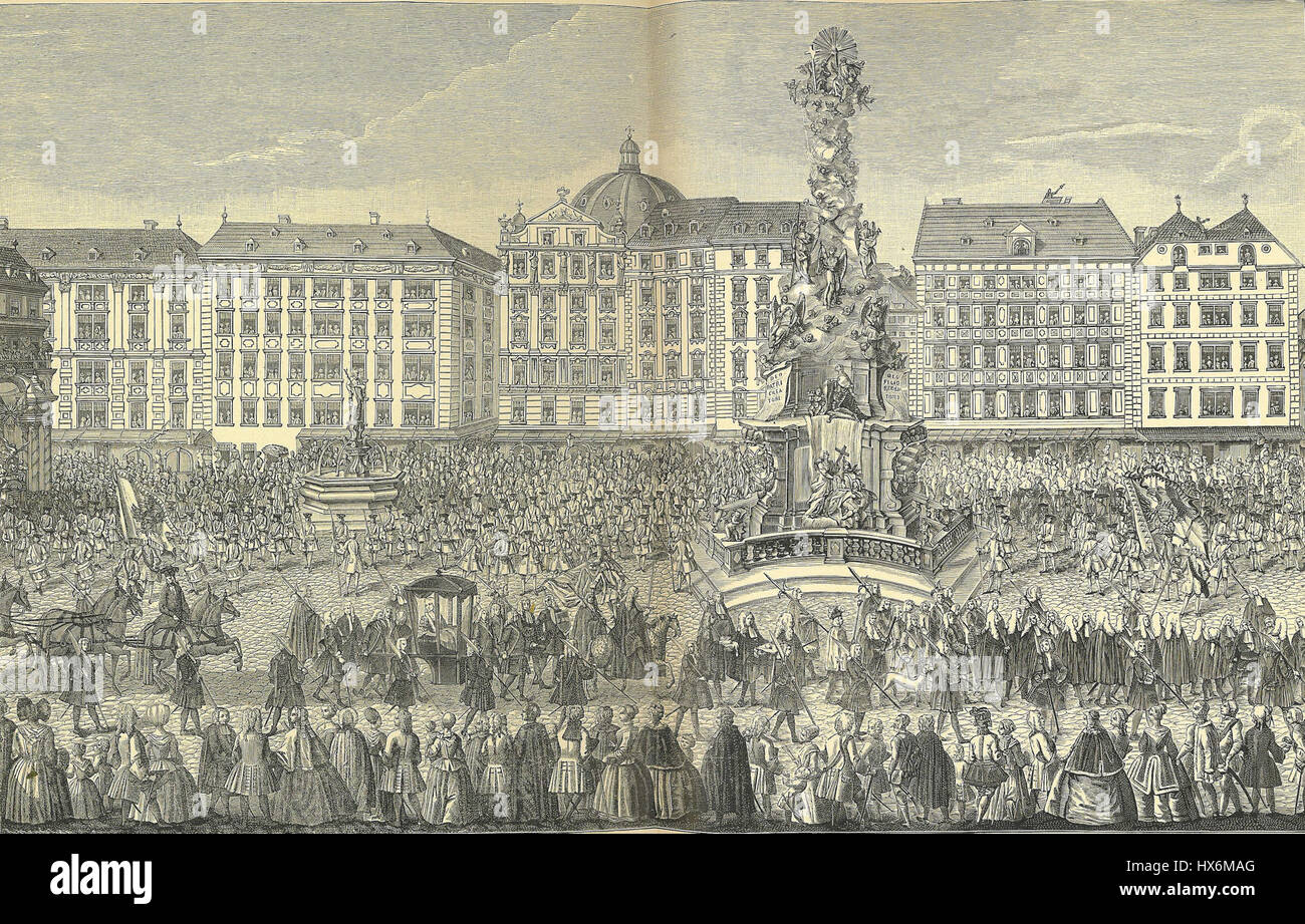 Oath of Fealty to Maria Theresa Stock Photo - Alamy