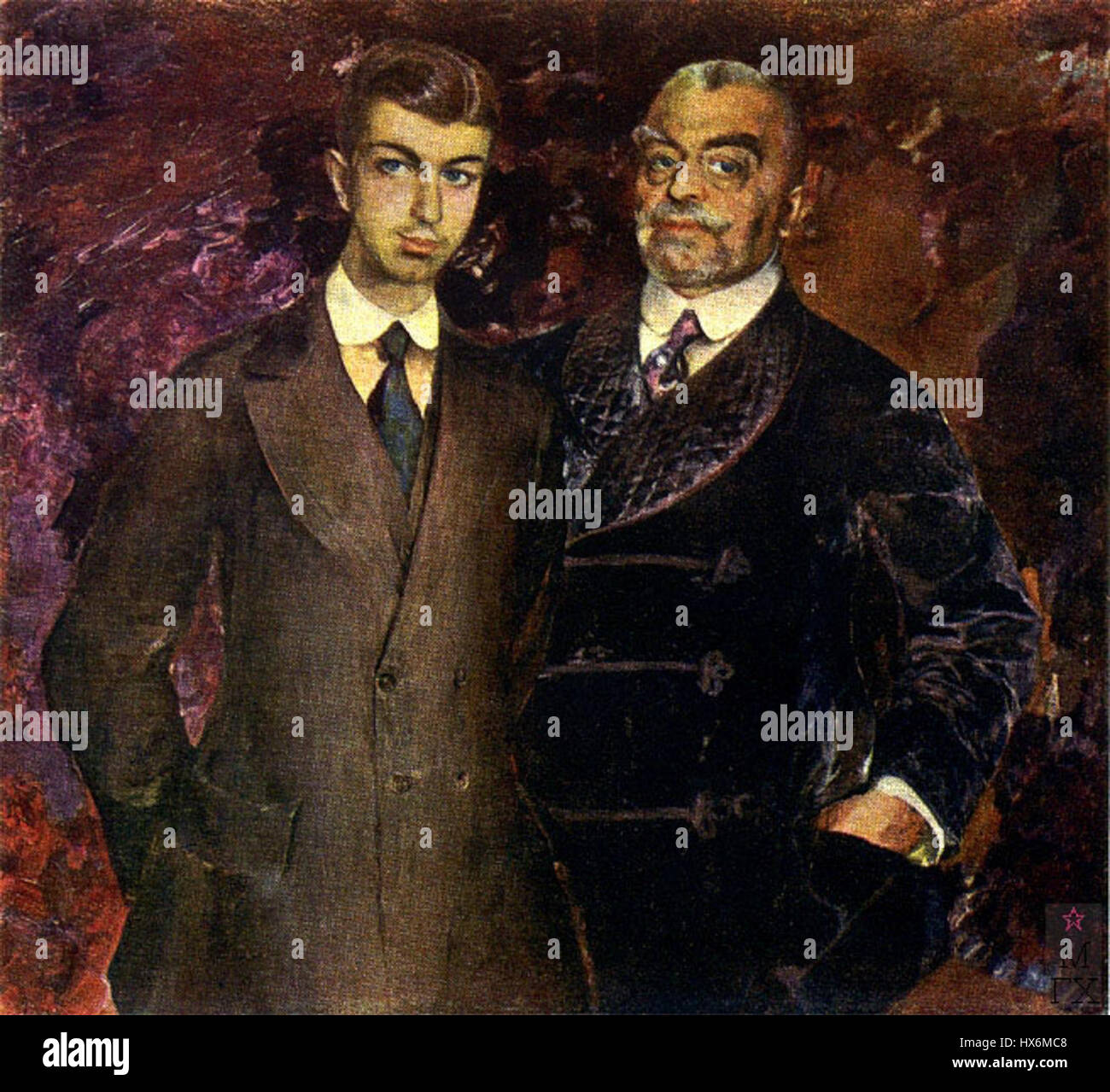 This painting by F. Malyavin, created in 1911, depicts P.I ...