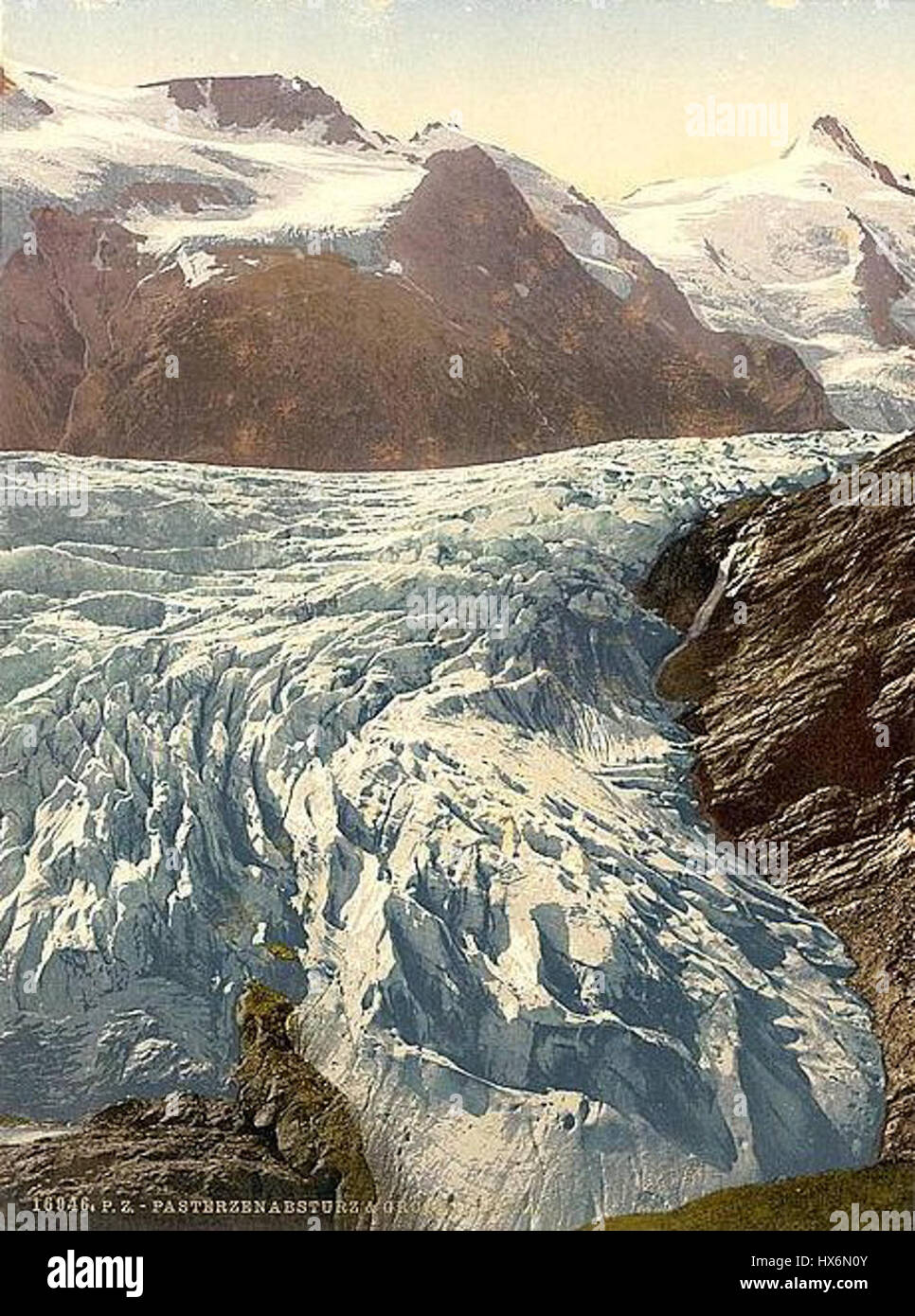 The Pasterze Glacier, located at the foot of Großglockner, Austria’s ...