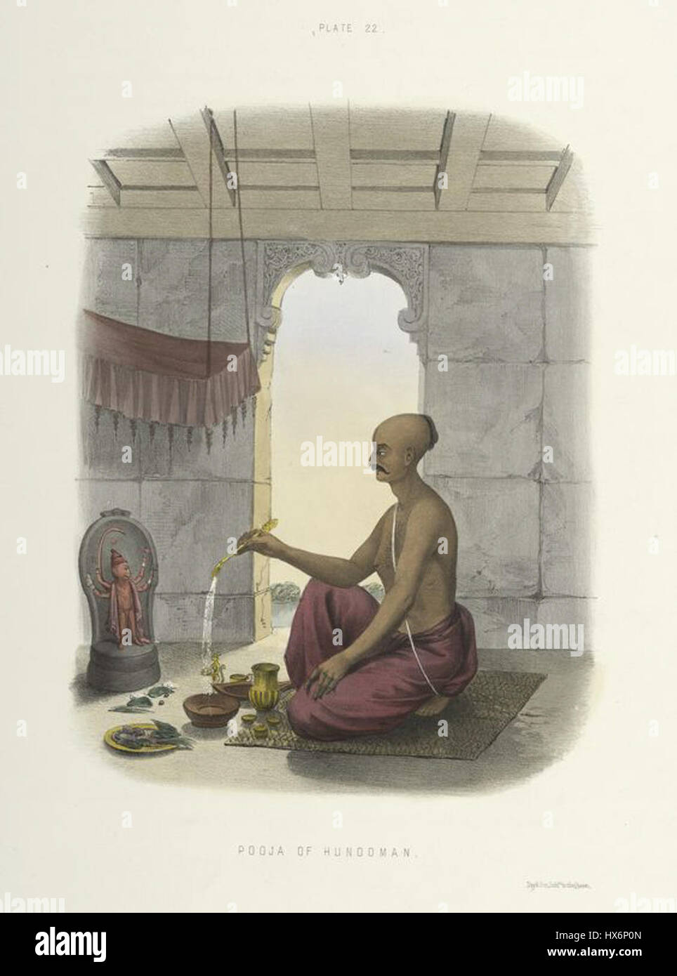 Poojah Puja of Hunooman Hanuman Stock Photo - Alamy