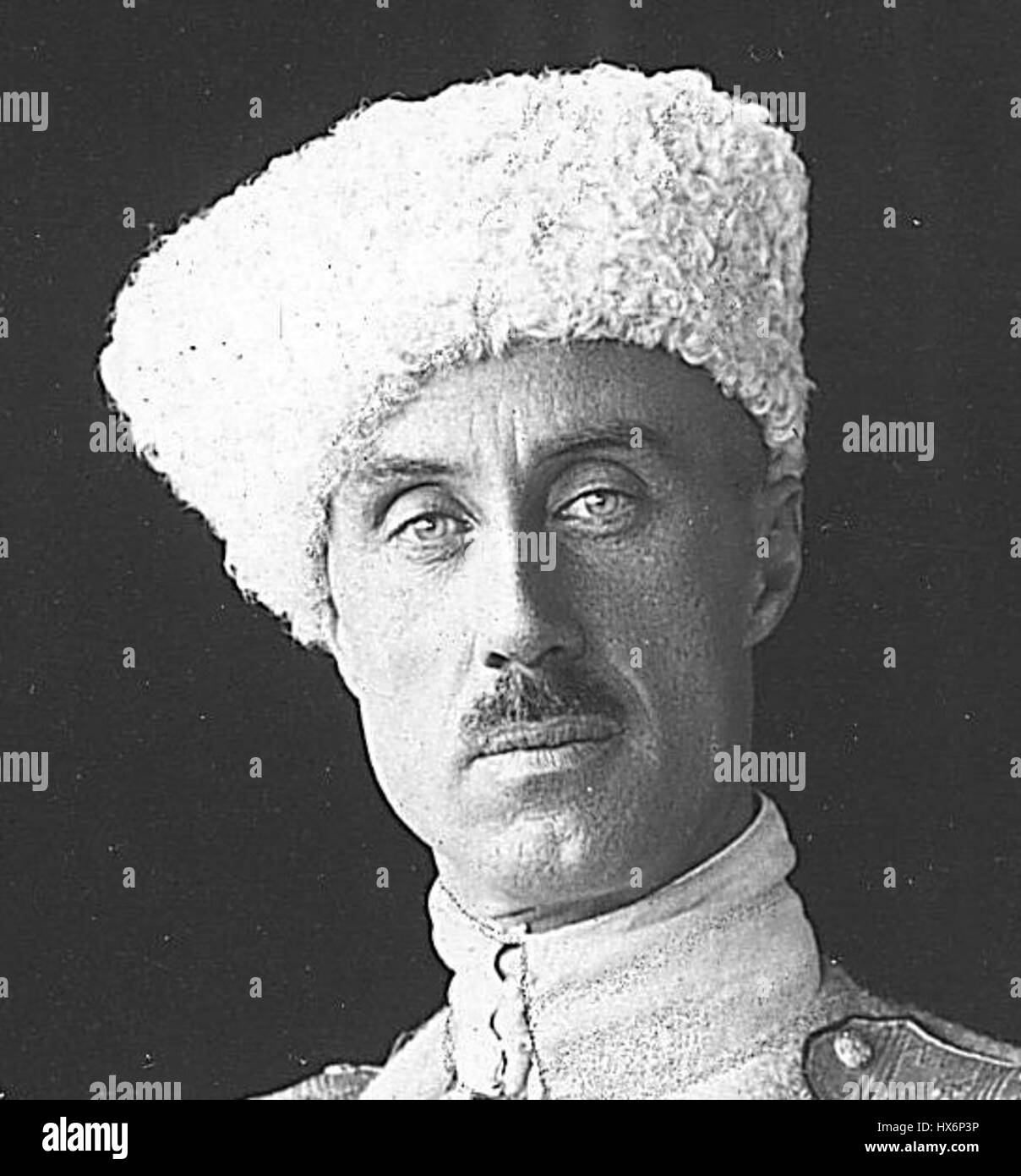 This photograph shows Pyotr Wrangel, a Russian military leader, in 1920 ...