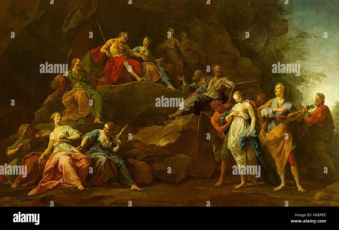 Restout’s 'Mythological Scene 1763' is a painting that delves into ...