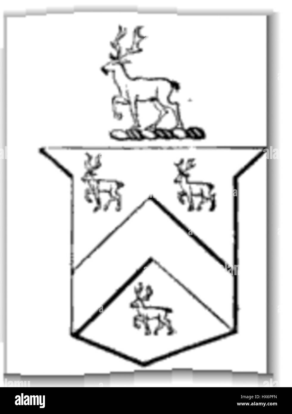 Rogers Arms, by Penrose, depicts a heraldic shield or coat of arms ...