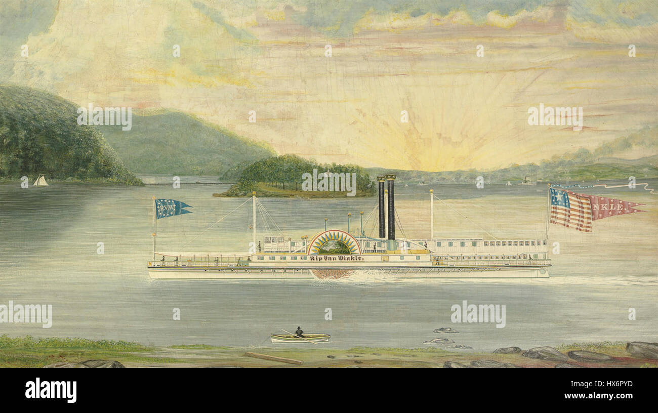 ‘Rip Van Winkle,’ a steamboat by Bard Bros, was an iconic vessel from ...