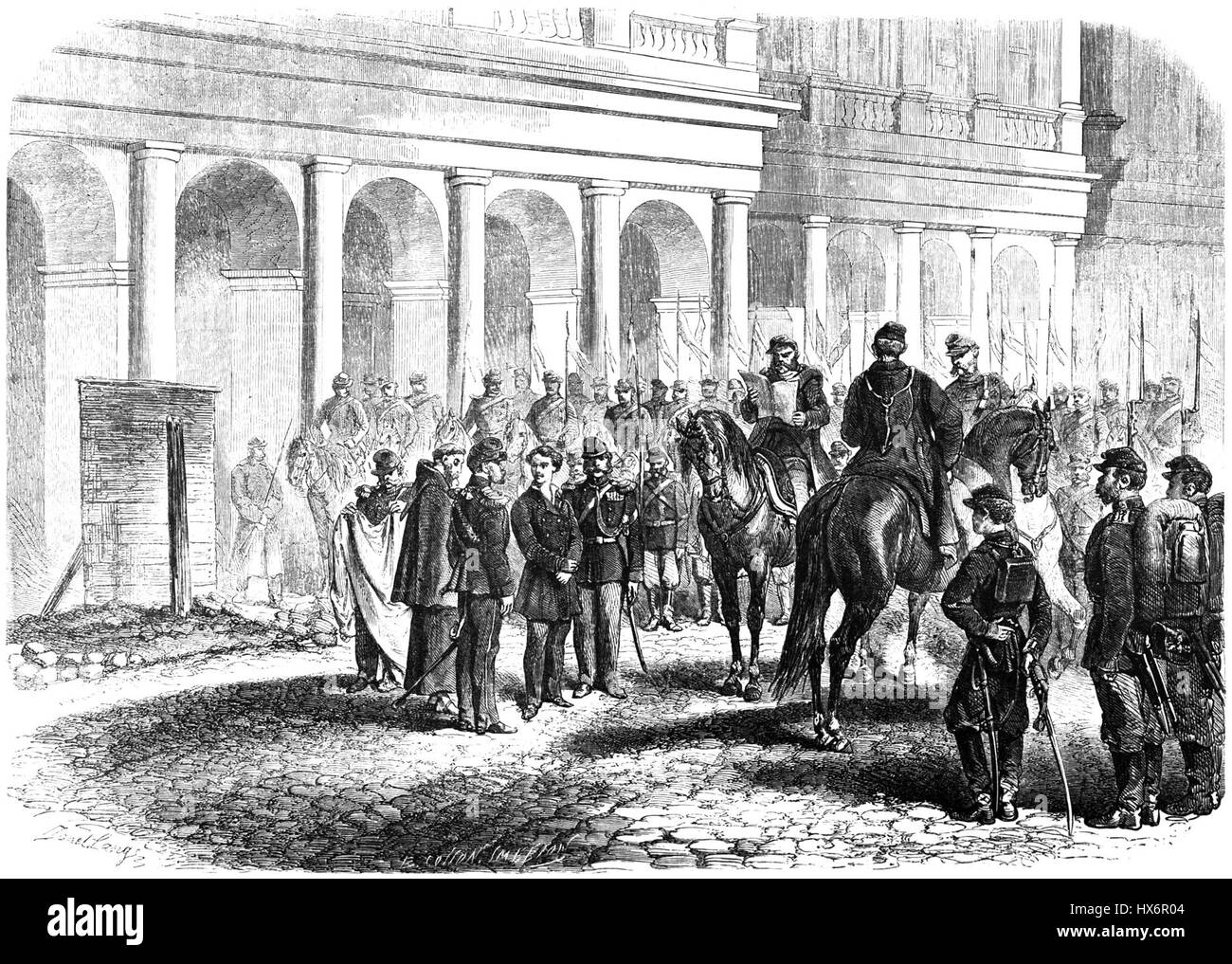 The scene depicts a tragic event during the January Uprising of 1863, when the Russian Imperial ...