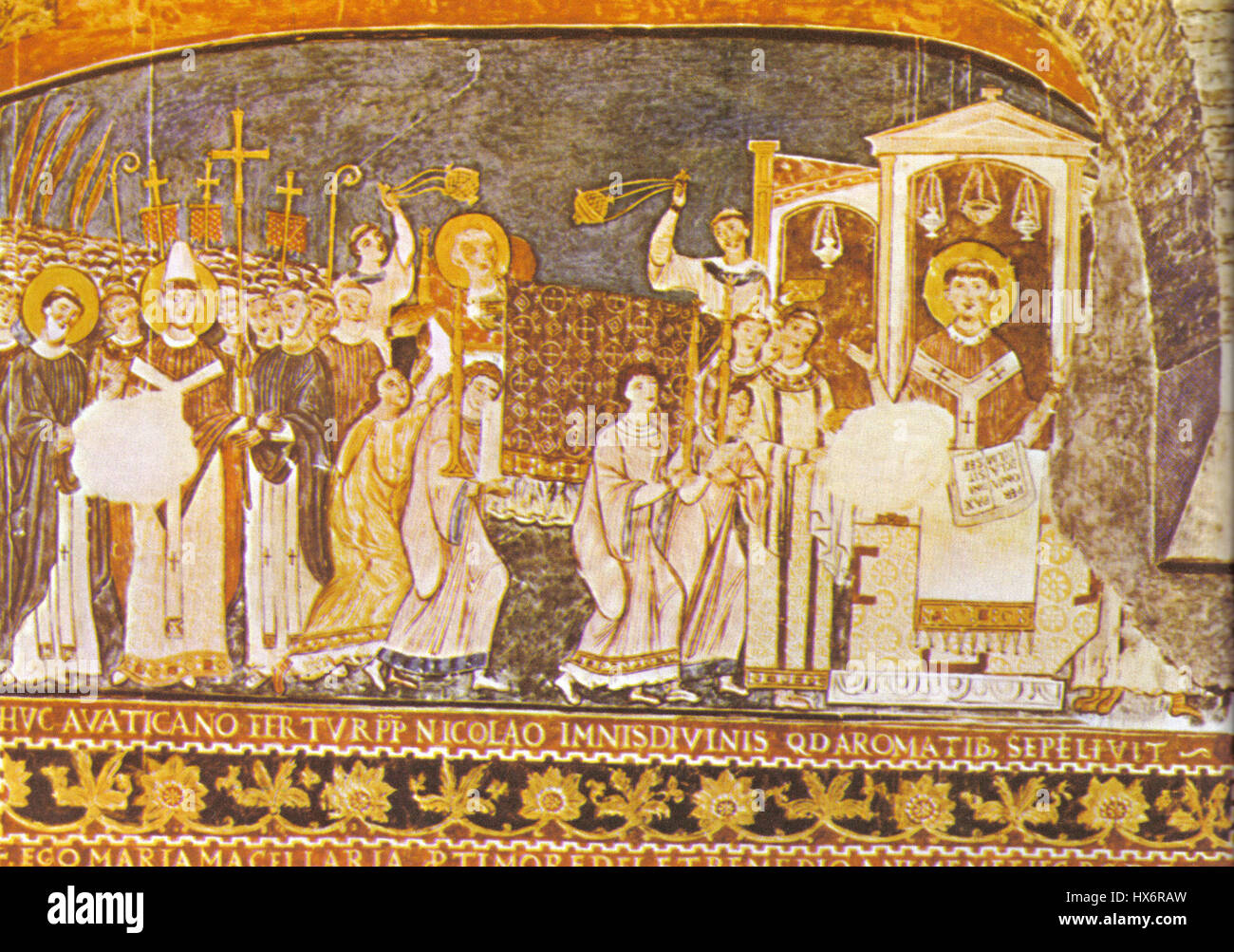 The San Clemente frescoes in Rome date back to the 12th century ...
