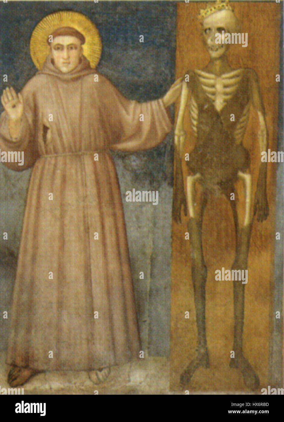 The painting 'San Francesco e la morte' depicts the death of Saint ...