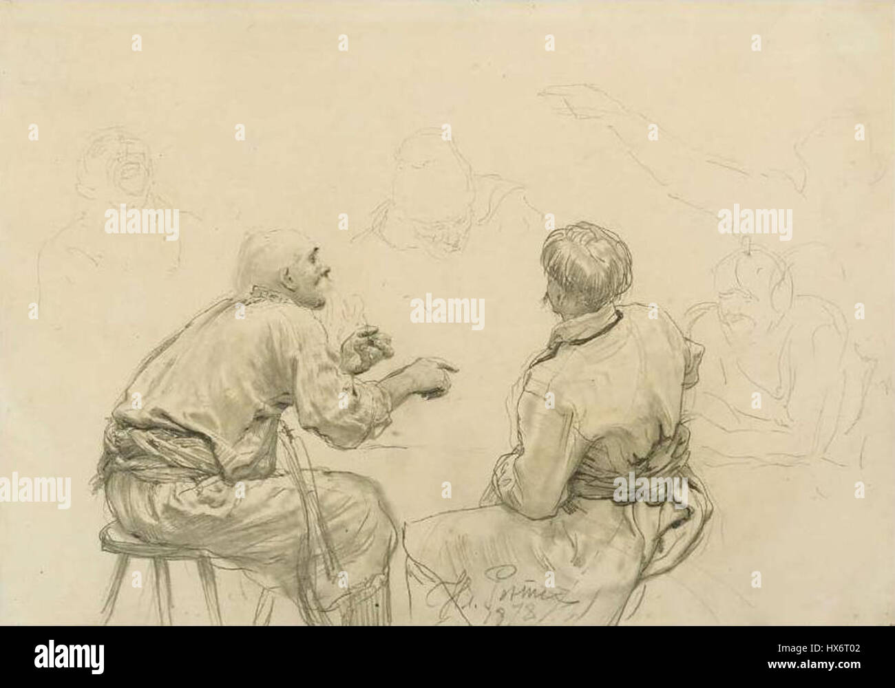 This study refers to preparatory work for the famous painting ...