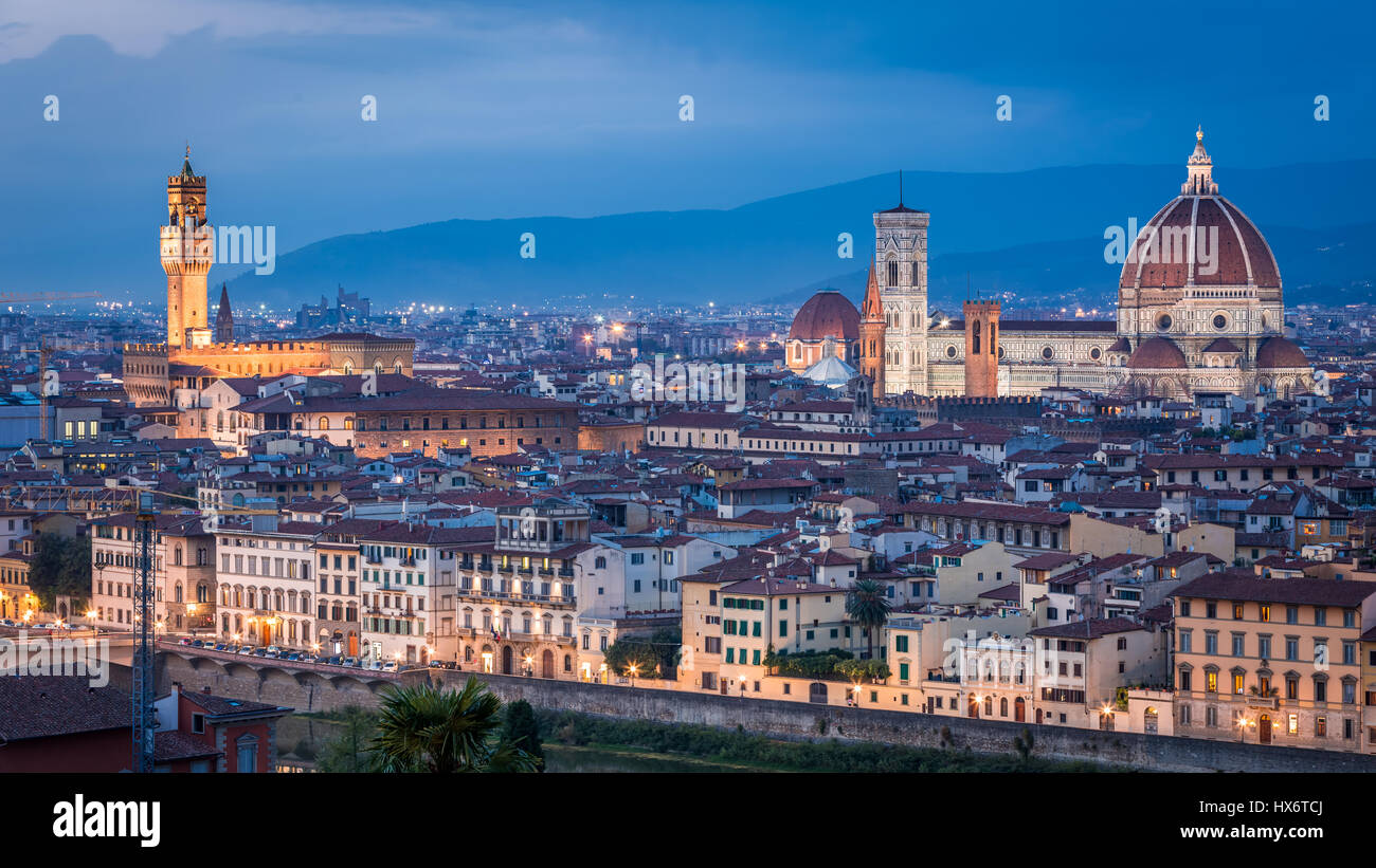 Stunning sunset over Florence in Italy in summer Stock Photo - Alamy