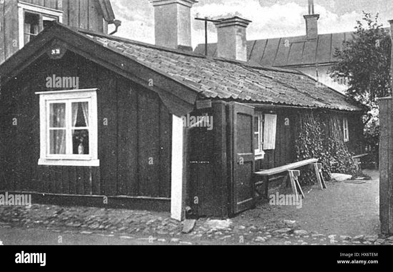 This photograph captures Söderköping, Sweden, in the 1920s, depicting ...
