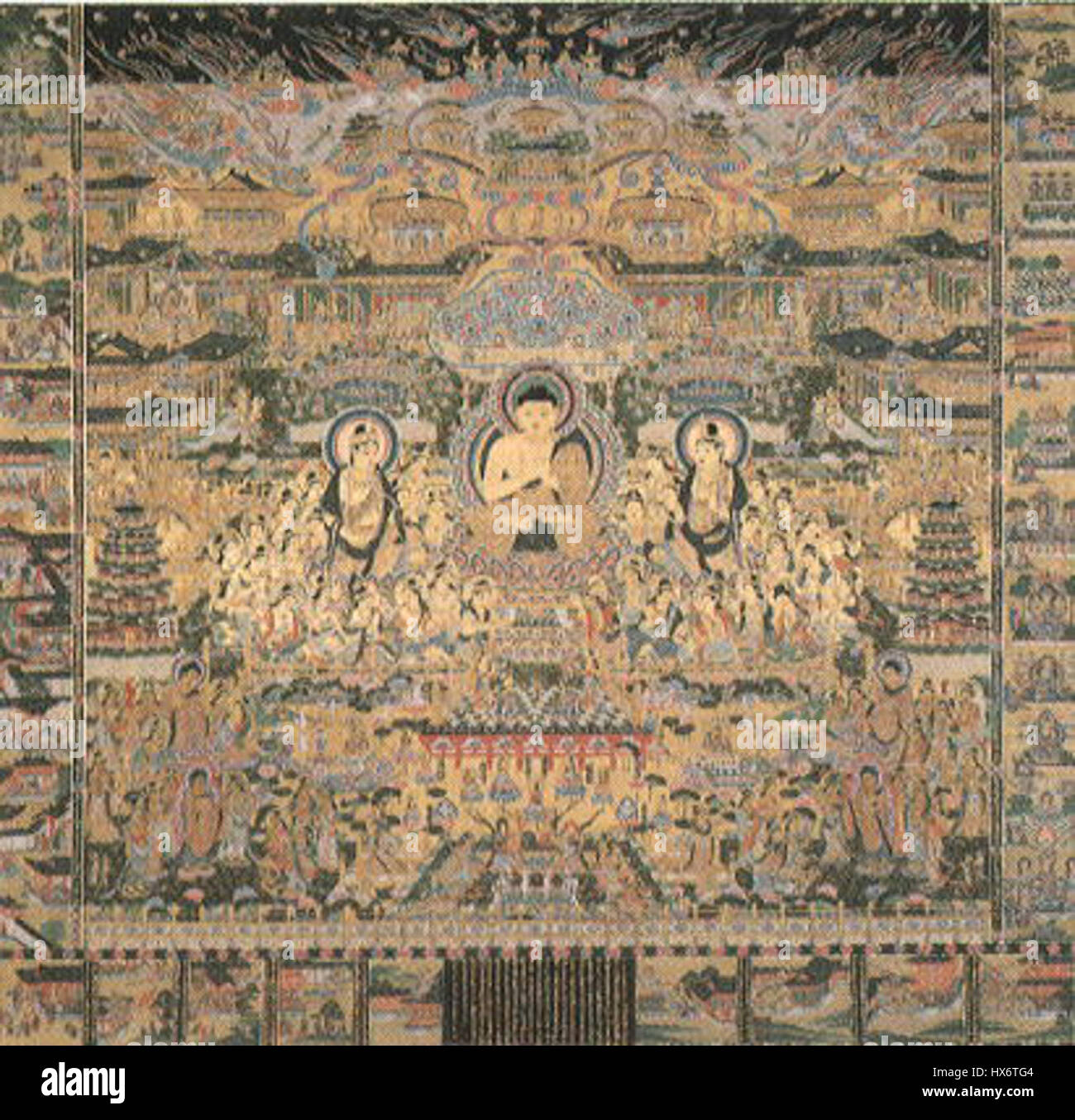 The *Taima Mandala* is a traditional Japanese Buddhist painting ...