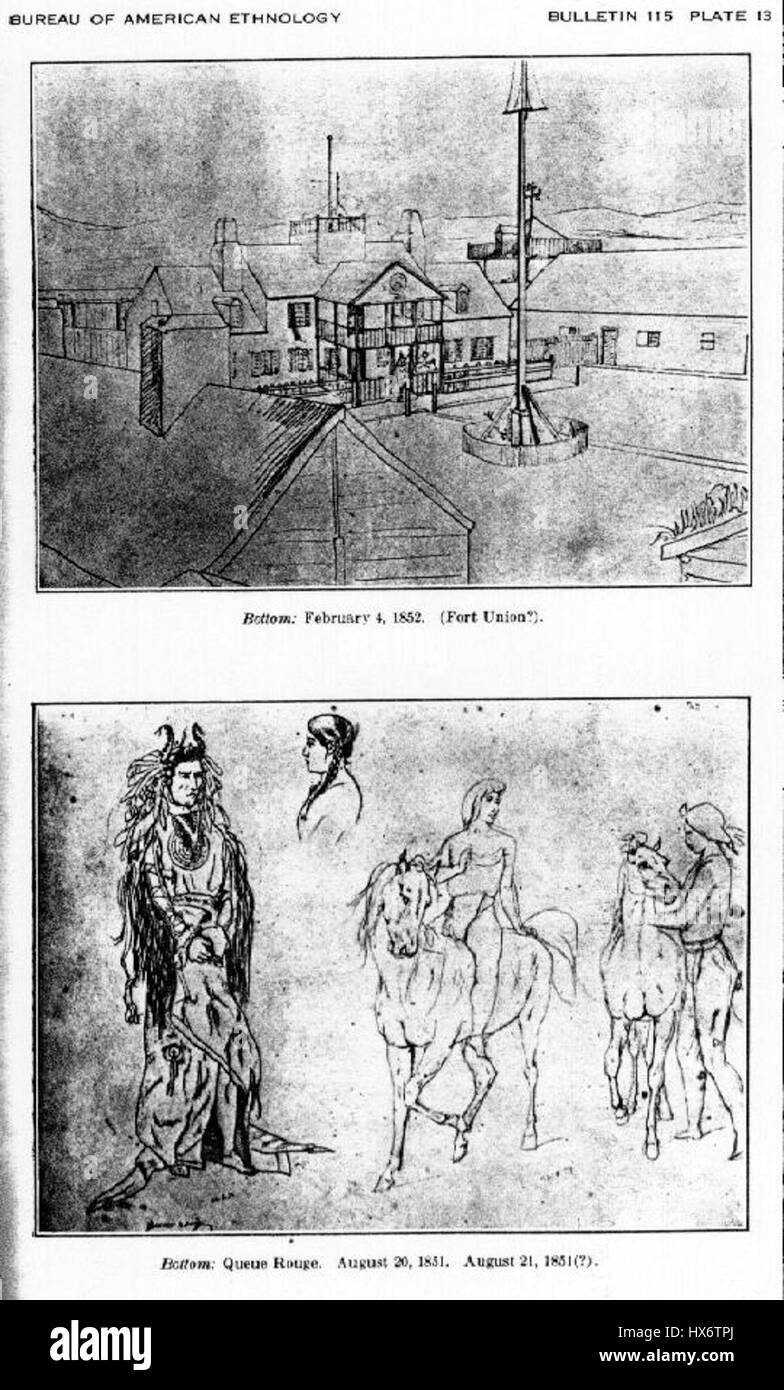 A detailed illustration from the sketchbook of the German artist Kurz ...