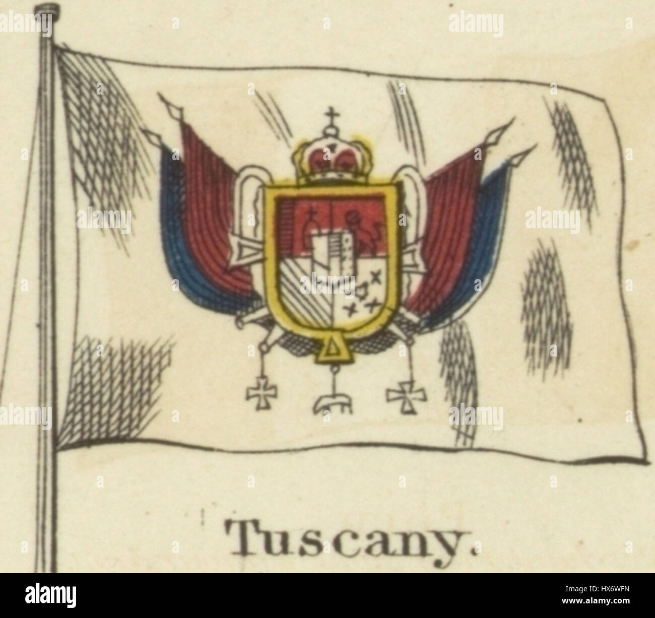 ‘Tuscany: Johnson’s New Chart of National Emblems’ is a 1868 ...