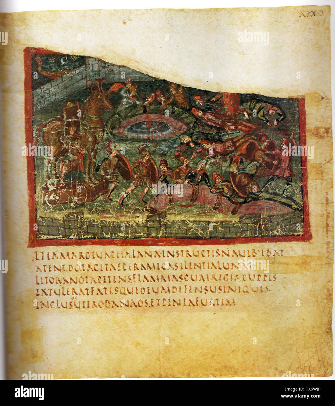 This illustration from the *Vatican Vergil* manuscript depicts the ...