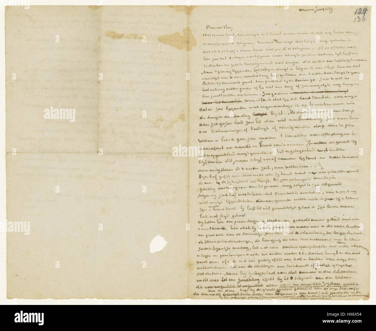 This letter written by Vincent van Gogh on 19 June 1879, from Wasmes ...