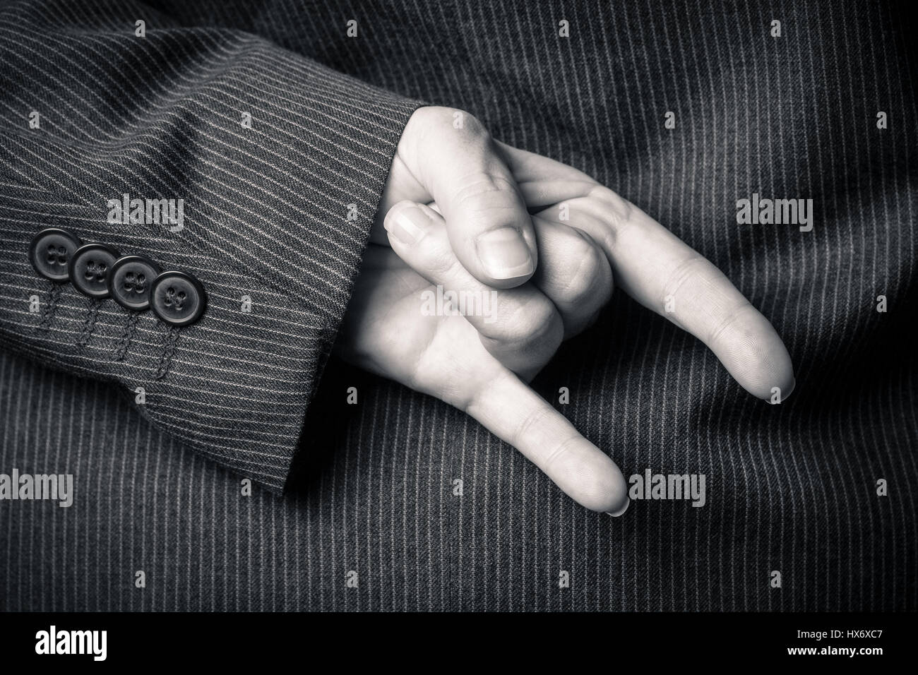 sign of the horns with finger Stock Photo - Alamy