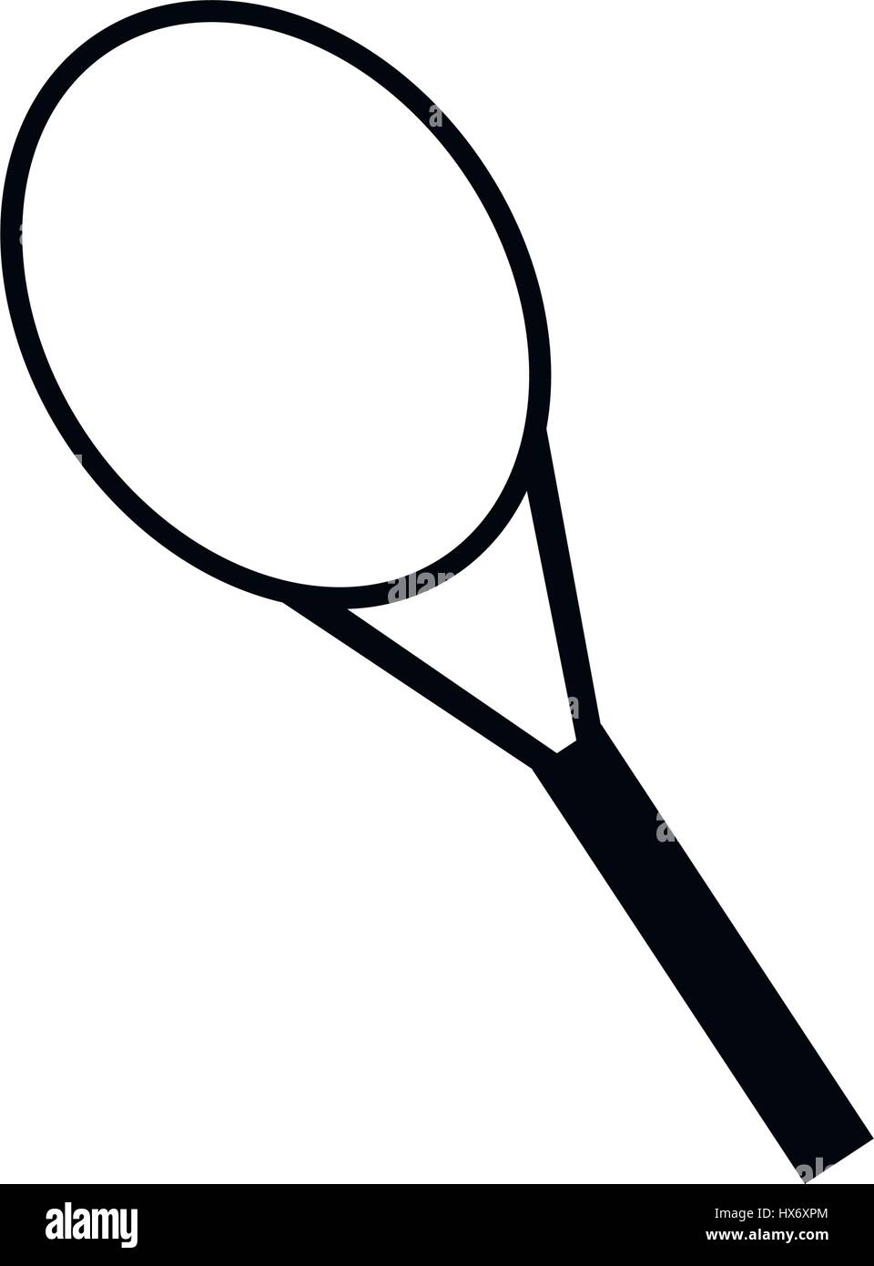 icon illustrated racket on white background in vector Stock Vector ...
