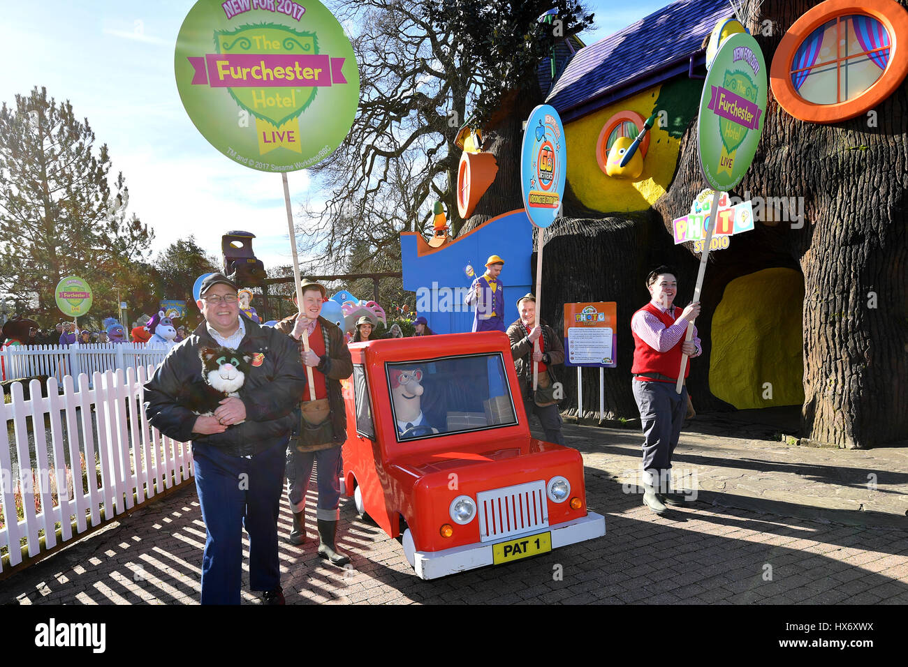 EDITORIAL USE ONLY CBeebies characters participate in the parade during ...