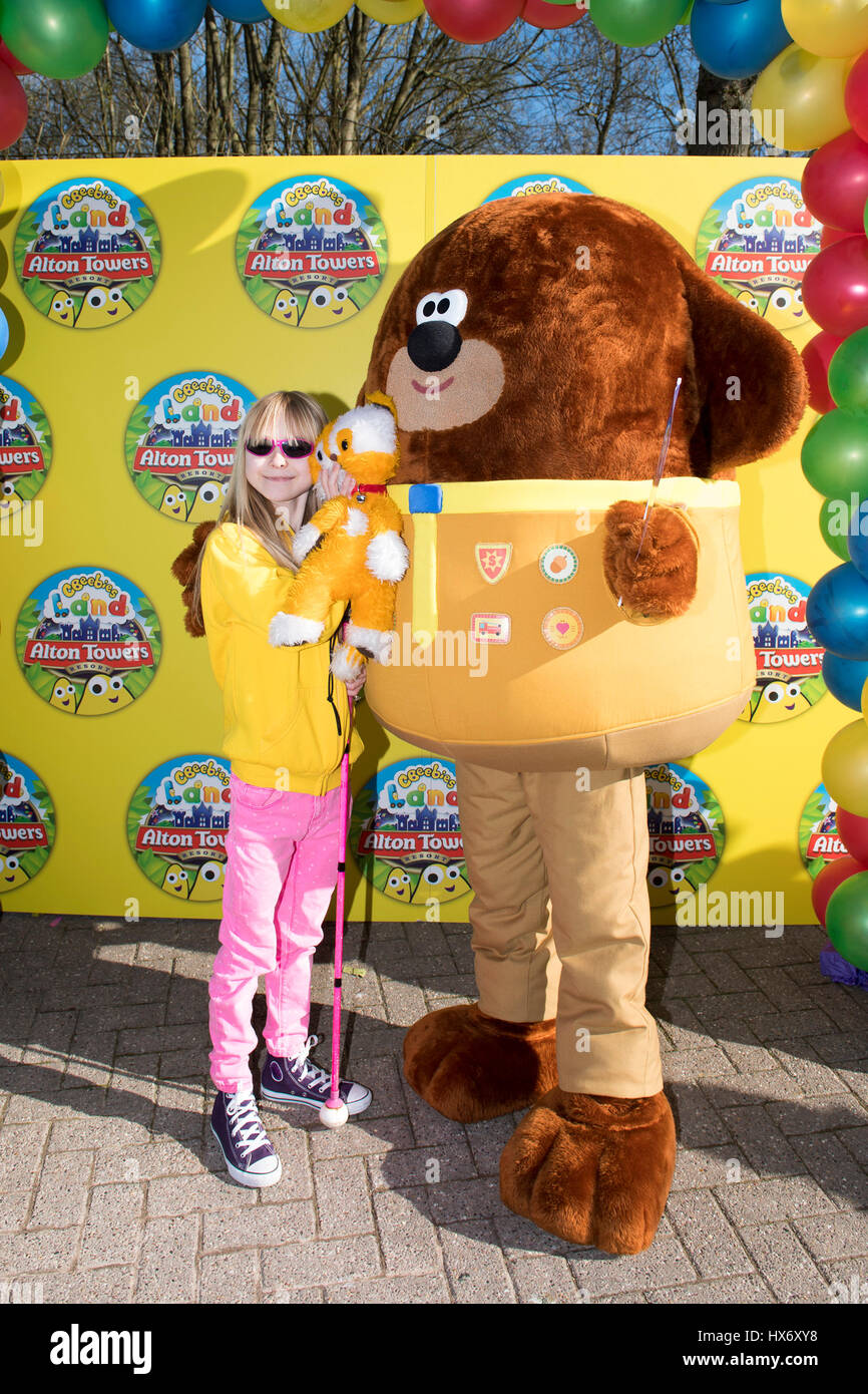 Melody and Dougie attend the launch of two new attractions at CBeebies ...
