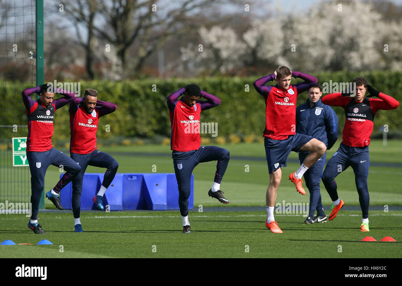 England's (from left to right) Jesse Lingard, Nathan Redmond, Marcus ...