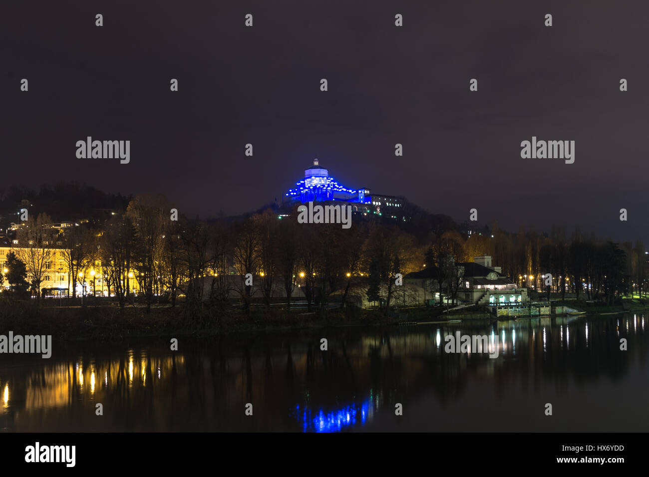 Night view of Turin, Italy Stock Photo - Alamy