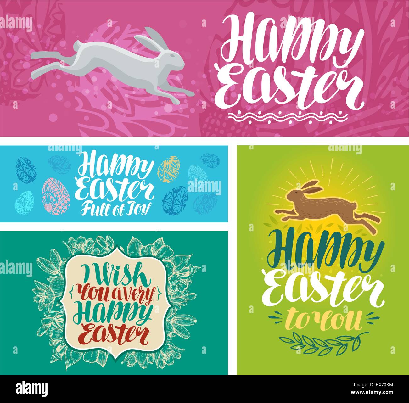 Happy easter concept Stock Vector Images - Alamy