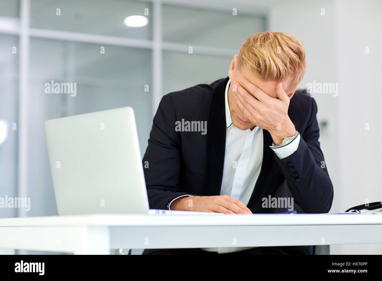 The concept stress crisis depression failure in business. Busine Stock ...