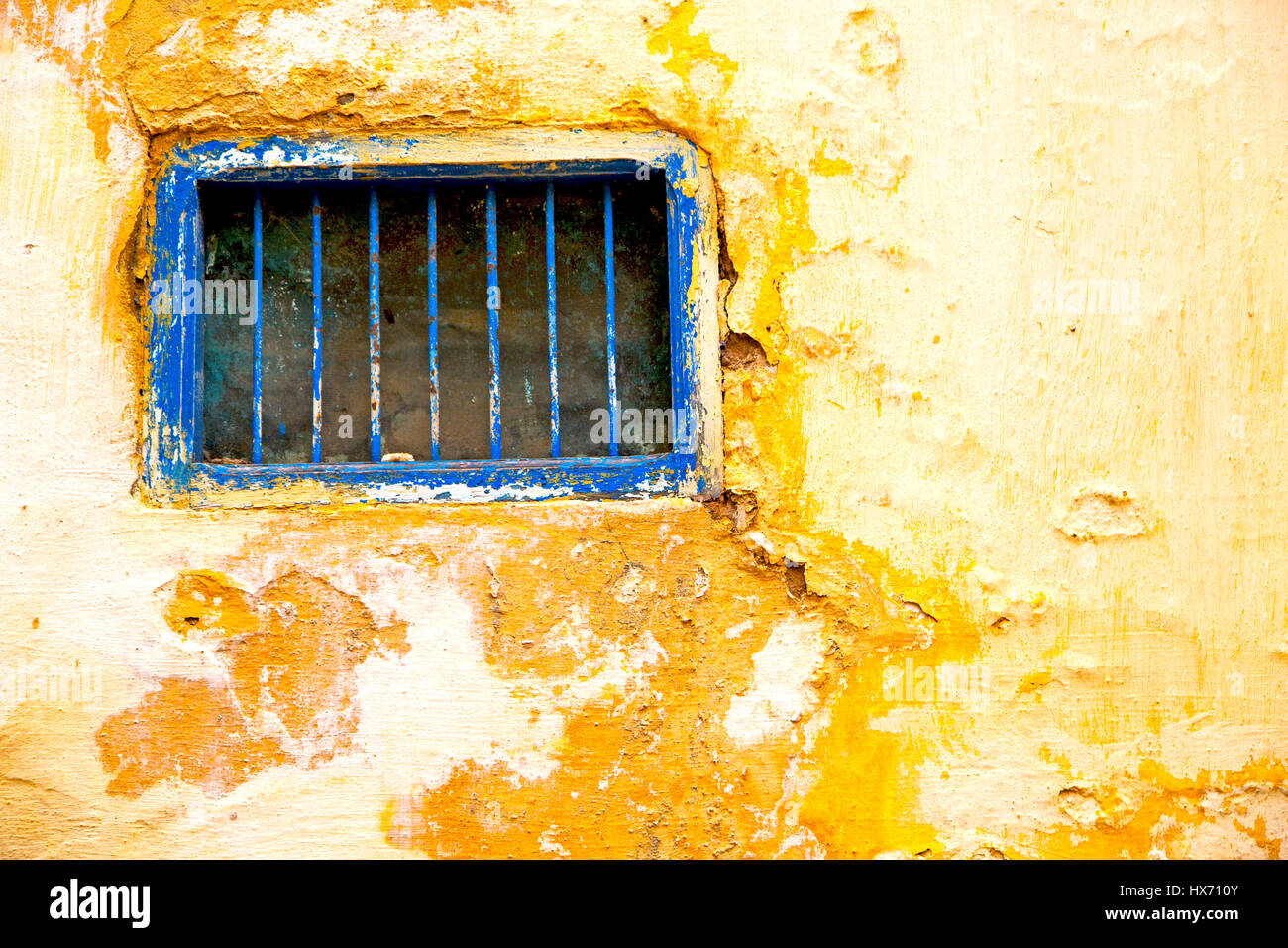 window in morocco africa and old construction wal brick historical ...