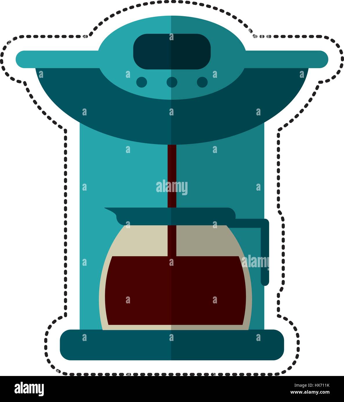 Italian coffee maker beans Stock Vector Images - Alamy