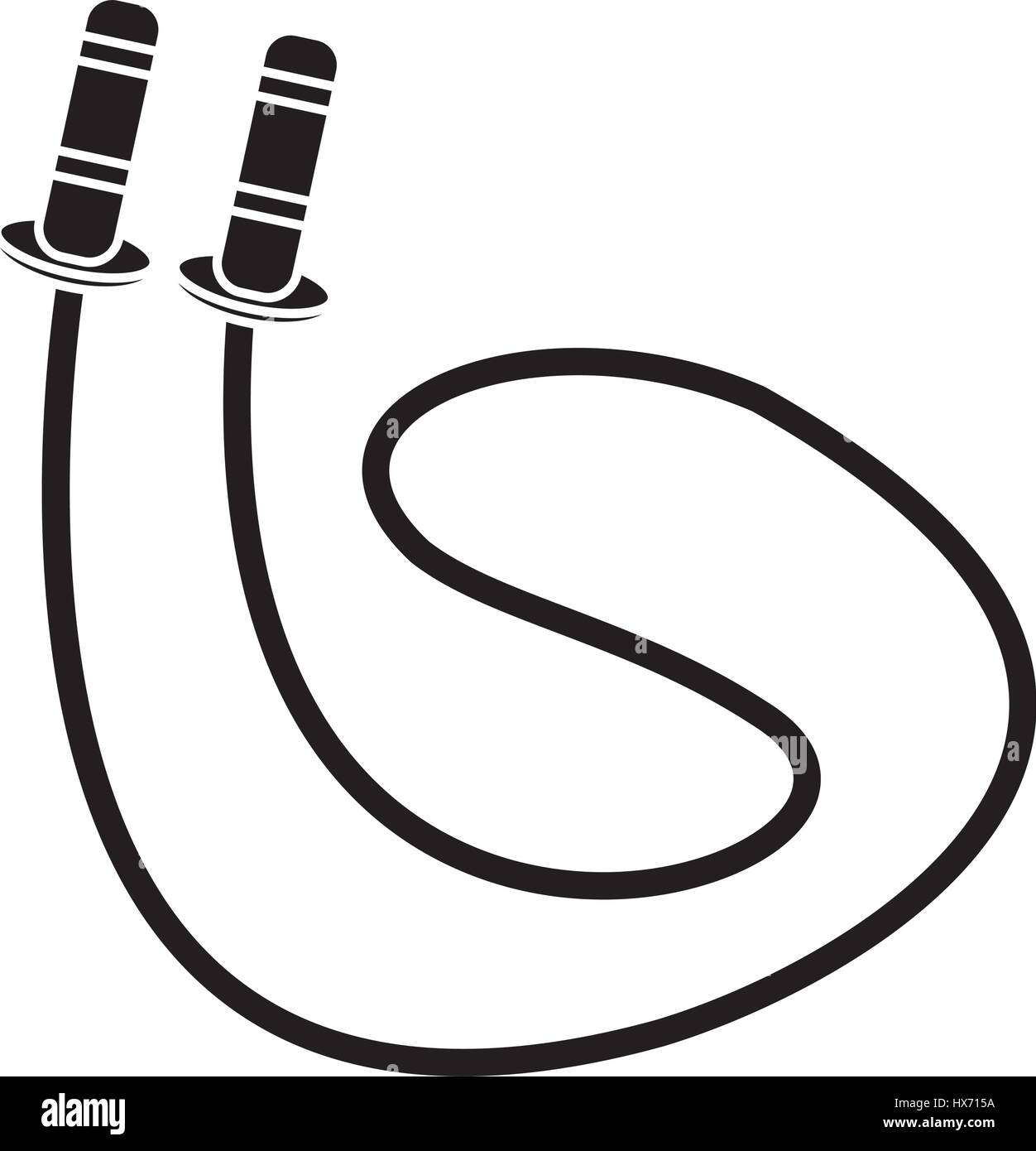 jumping rope gym sport pictogram Stock Vector Image & Art - Alamy