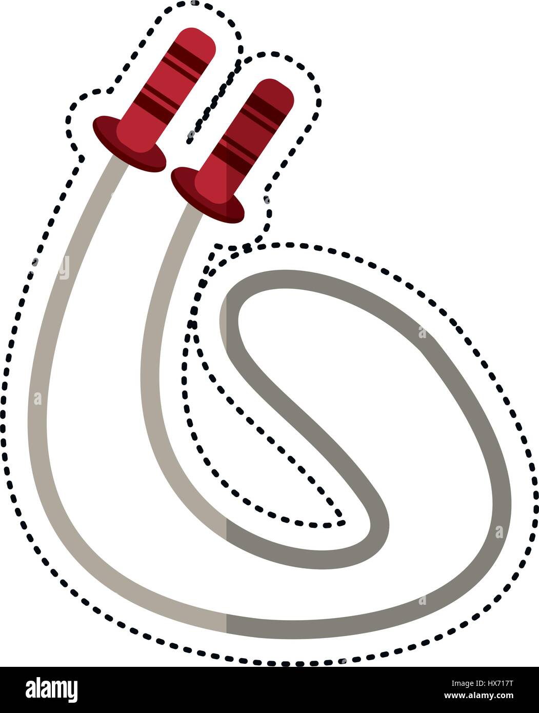 cartoon jumping rope gym sport Stock Vector Image & Art - Alamy