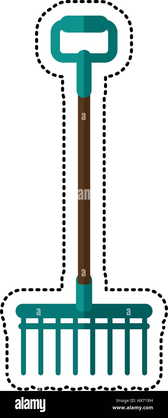 cartoon rake agriculture tool image Stock Vector Image & Art - Alamy