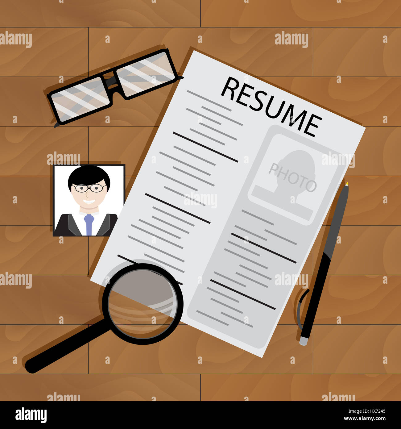 Resume job application blank hi-res stock photography and images - Alamy