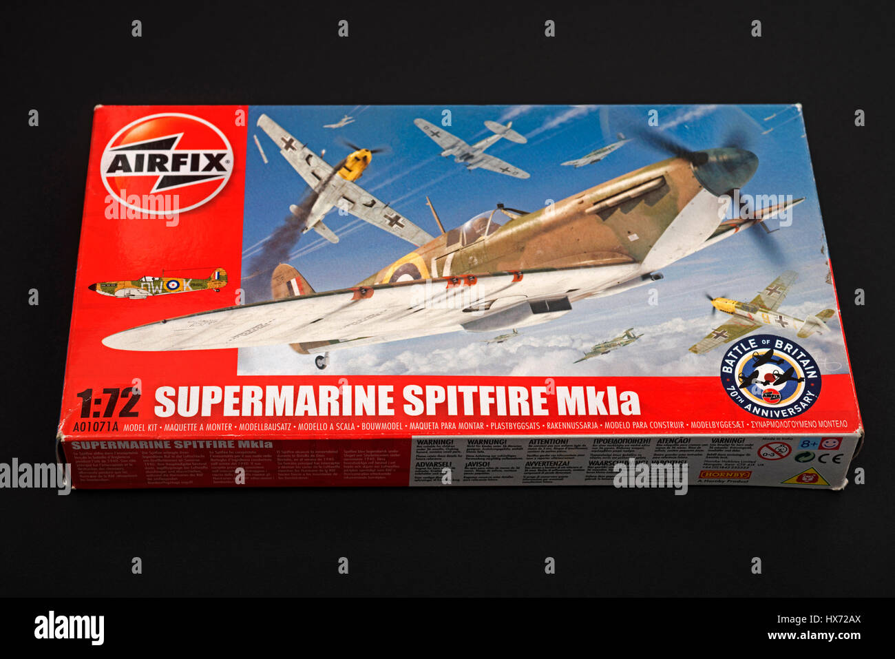 Airfix Supermarine Spitfire MkIa model aircraft Stock Photo - Alamy