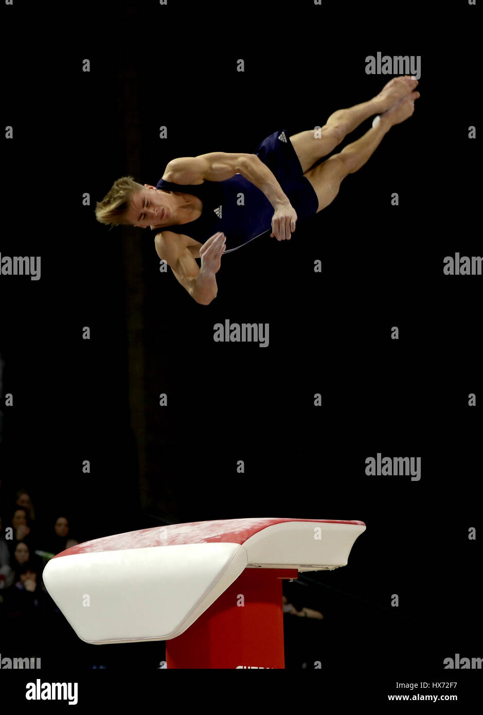 Jay Thompson in action on the Vault during day two of the 2017 ...