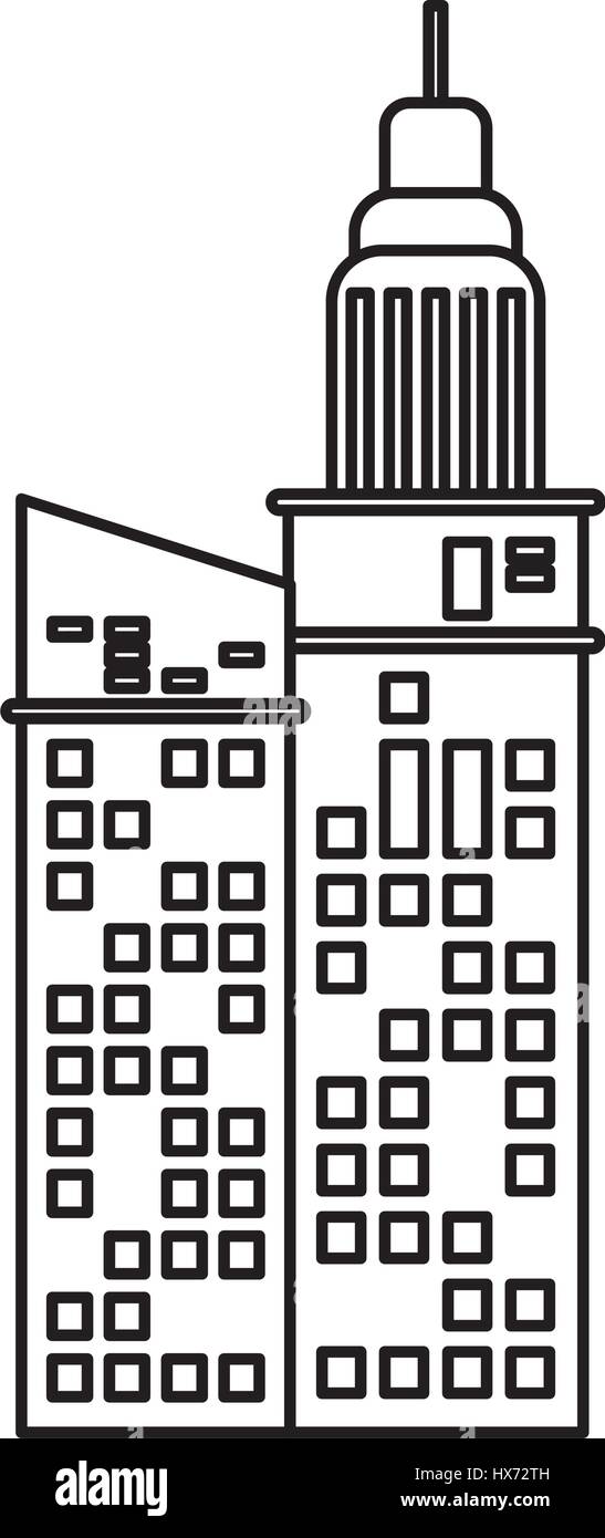 building facade apartments outline Stock Vector Image & Art - Alamy
