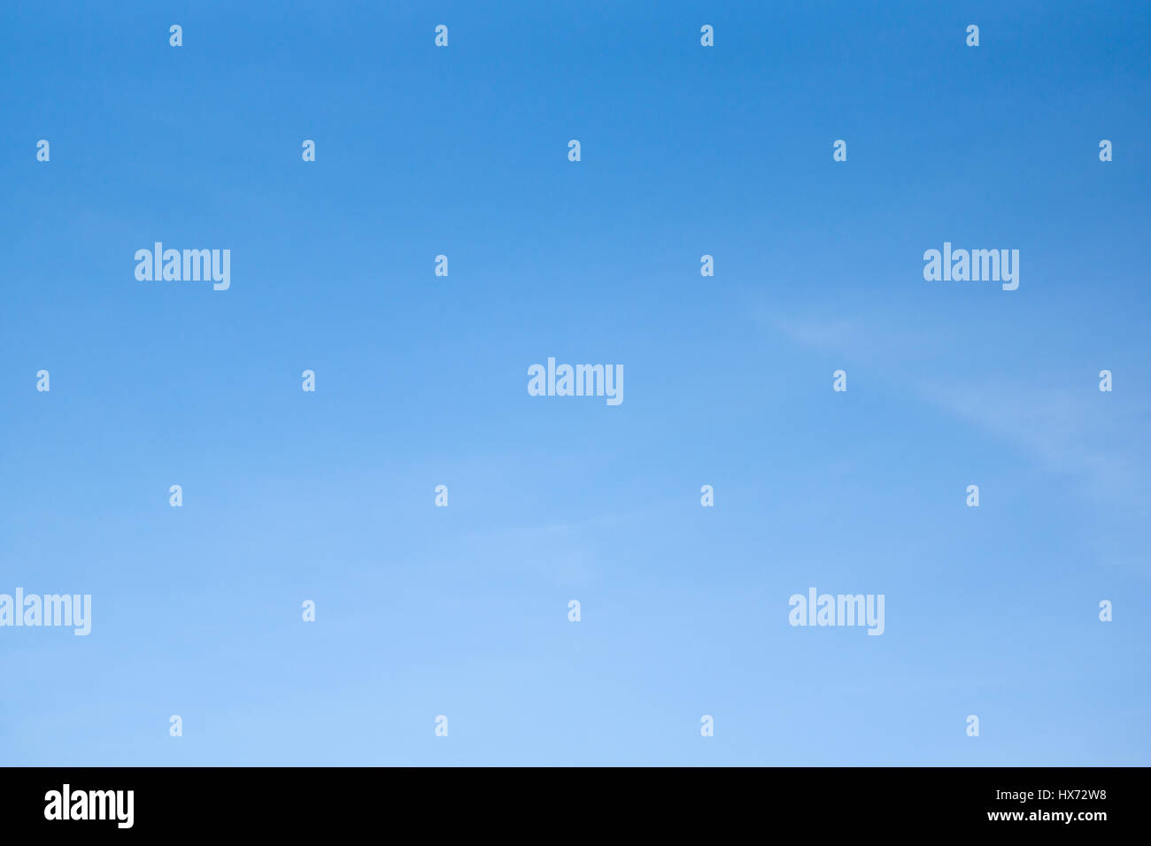 Clean blue sky without clouds on a frosty winter morning Stock Photo ...