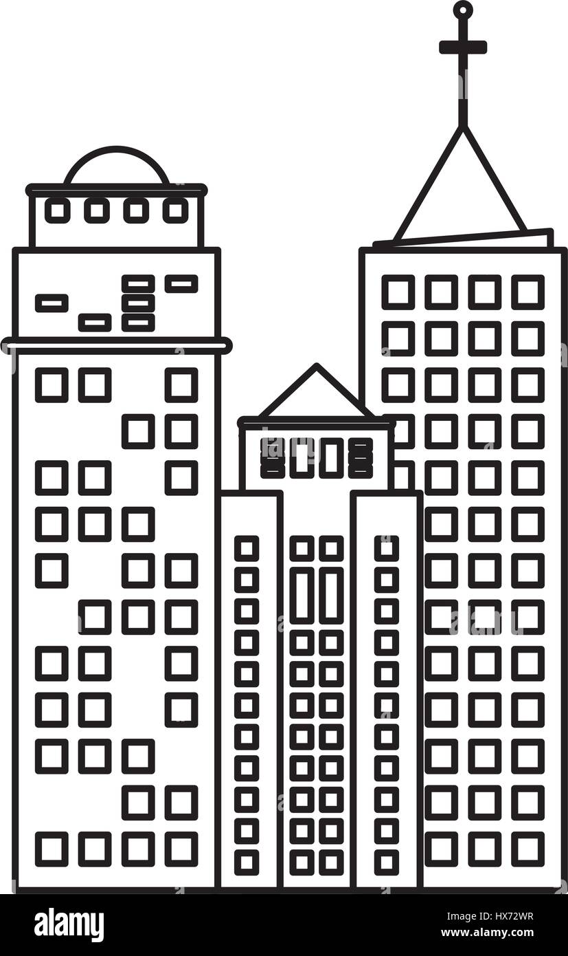 House hotel high skyscraper Stock Vector Images - Alamy