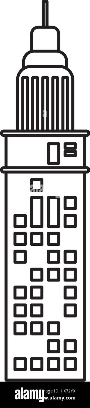 Tall modern highrise building Stock Vector Images - Alamy