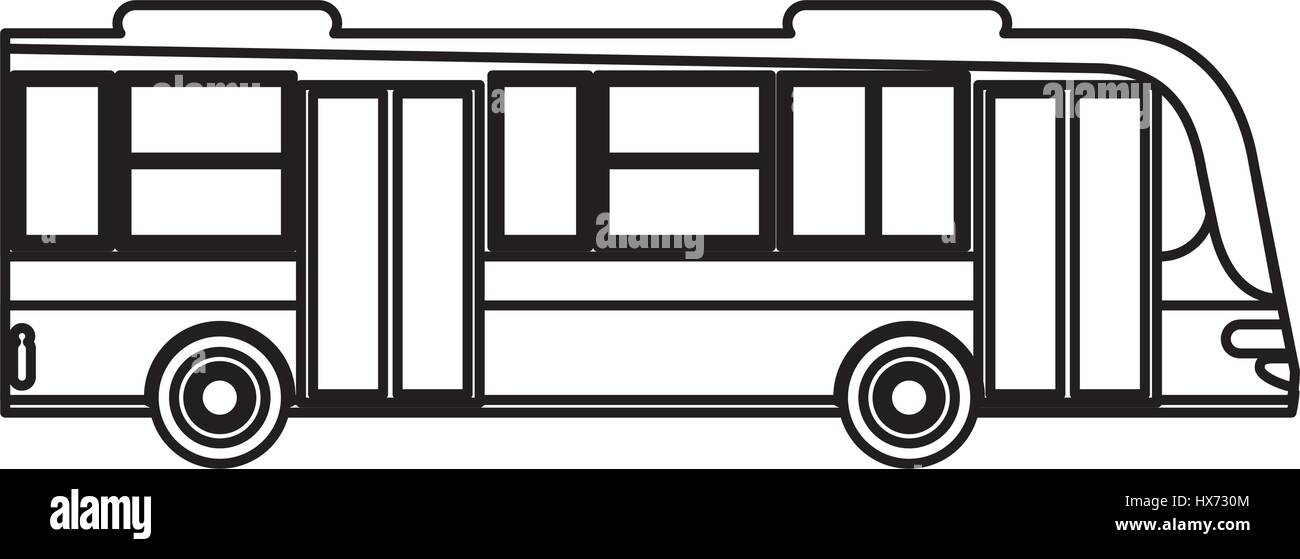 bus transport urban public outline Stock Vector Image & Art - Alamy