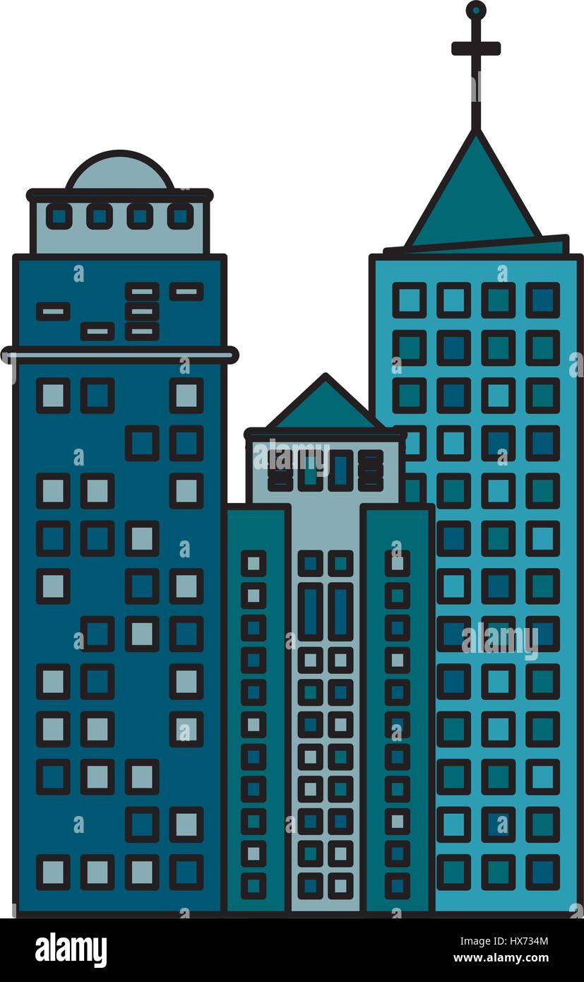 Sky city construction china Stock Vector Images - Alamy