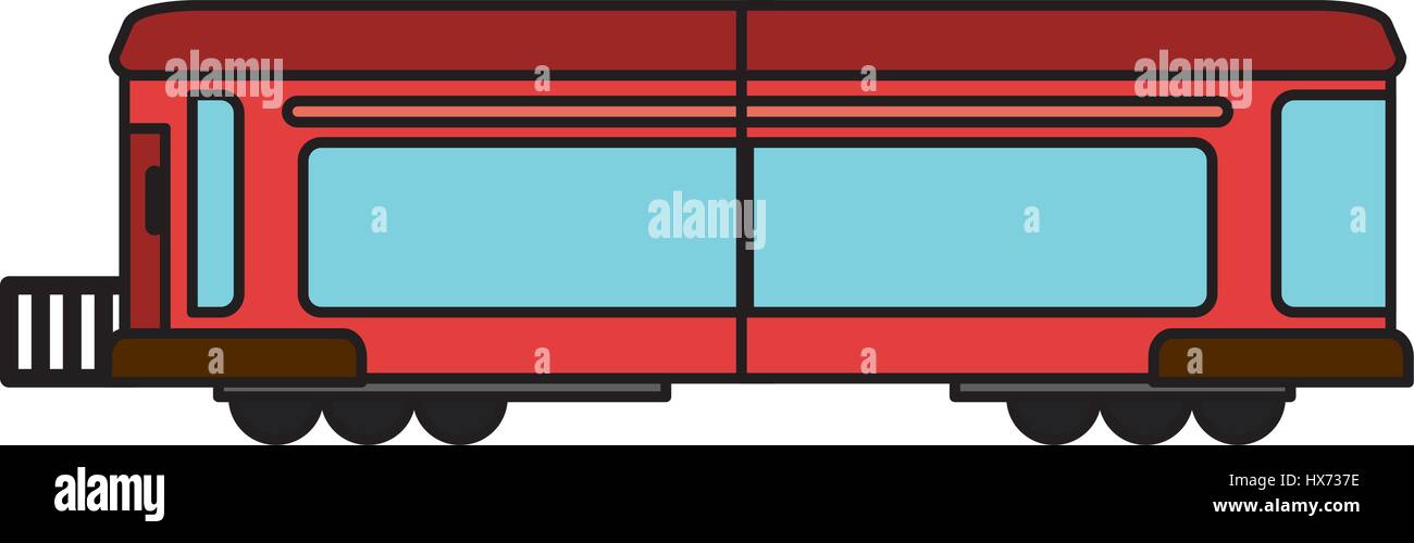 cartoon red train wagon rail Stock Vector Image & Art - Alamy
