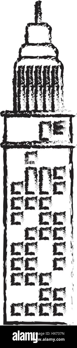 building facade structure icon sketch Stock Vector Image & Art - Alamy