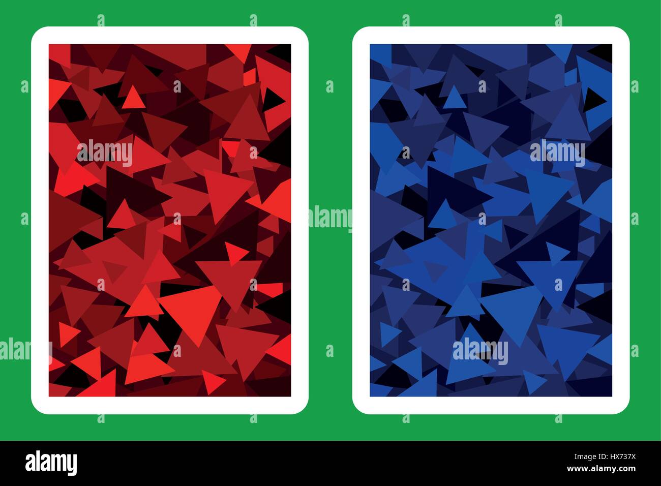 Playing Card Back Designs, Triangle - pattern Stock Vector Image & Art ...